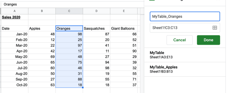 How to make Tables in Google Sheets — 3 Easy Ways